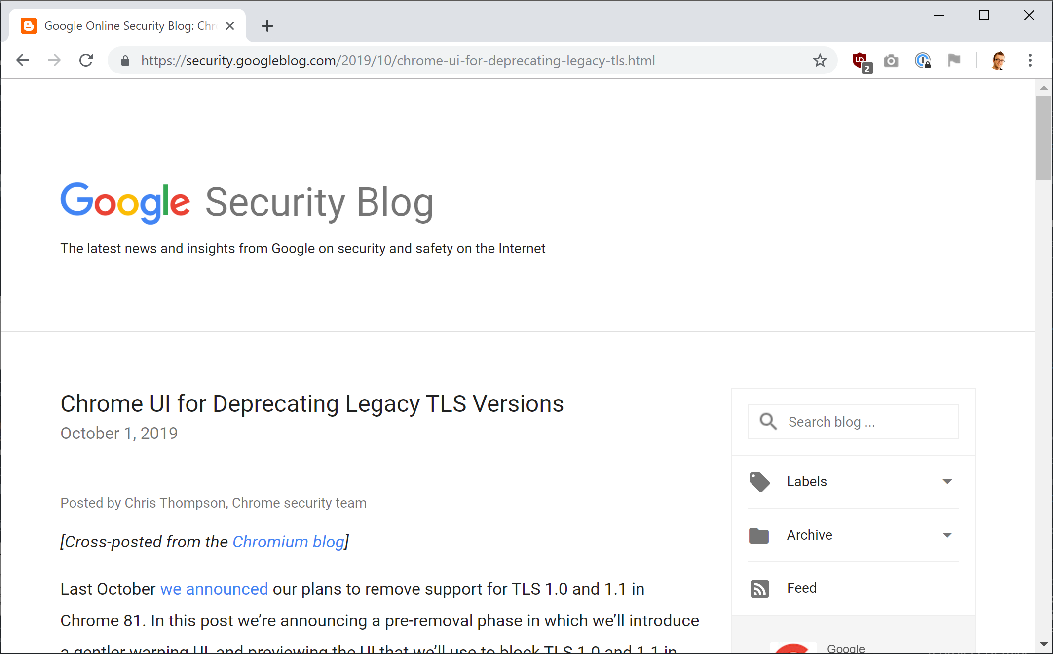 Big HTTPS changes coming in Chrome Big HTTPS changes coming in Chrome