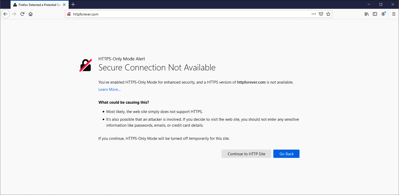 Want To Encrypt All The Things Firefox Has You Covered With Only Mode 
