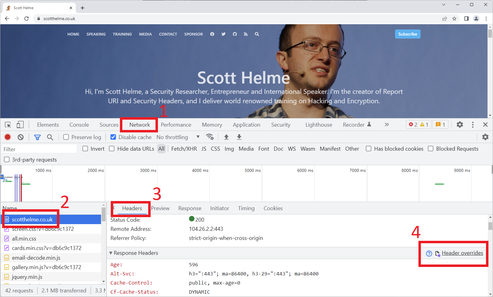 Overriding HTTP Response Headers in Chrome Dev Tools Overriding HTTP Response Headers in Chrome Dev Tools